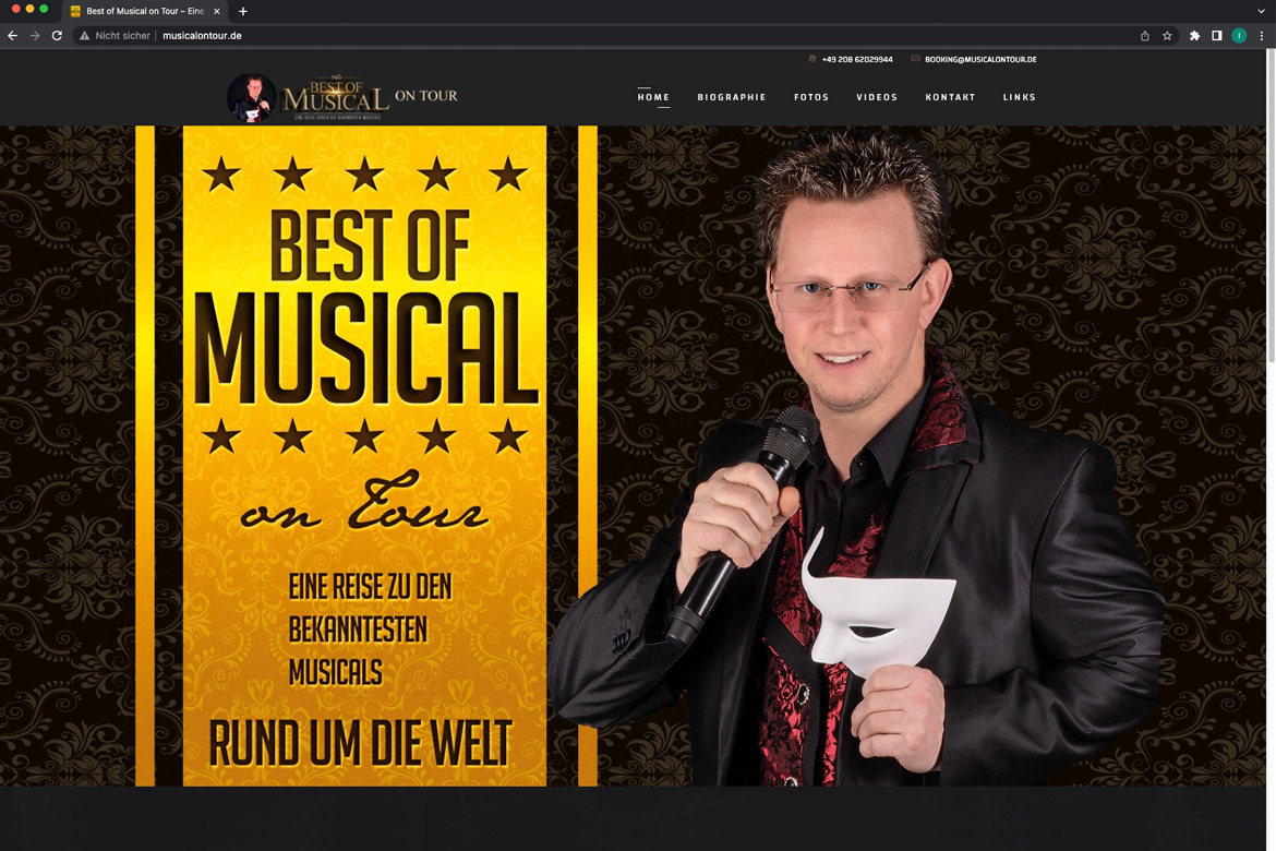 Die neue Web-Präsenz - Best of Musical on Tour – Eine zu den ...
